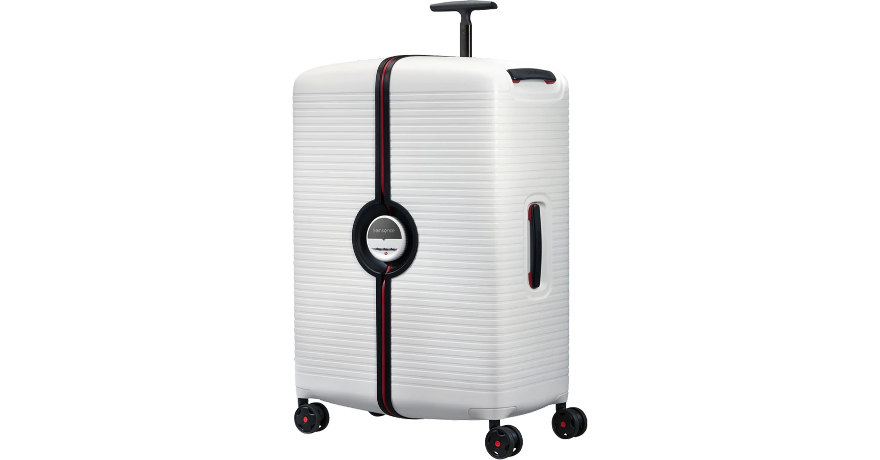 Samsonite Ibon Spinner 76cm Nagy Bőrönd Off White